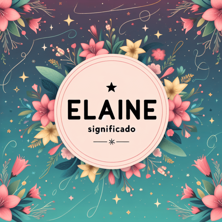 Qué significa y de dónde proviene el nombre Elaine