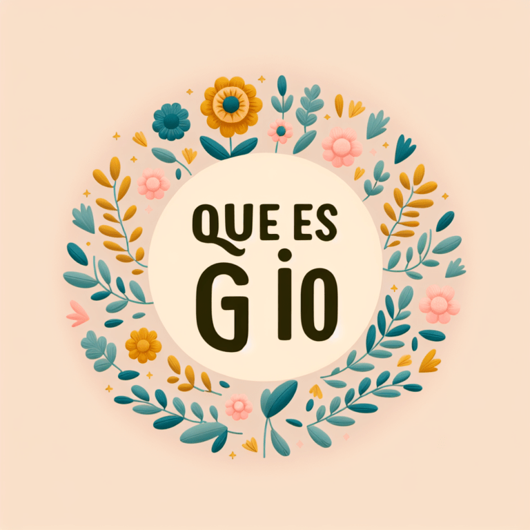 Gio: Significado, Apodos y Nombres Relacionados